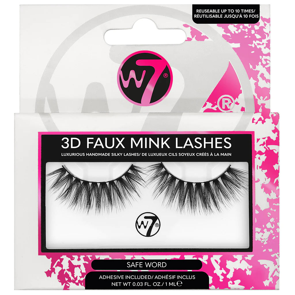 3D FAUX MINK FALSE LASHES - SAFE WORD – The Bold Lipstick